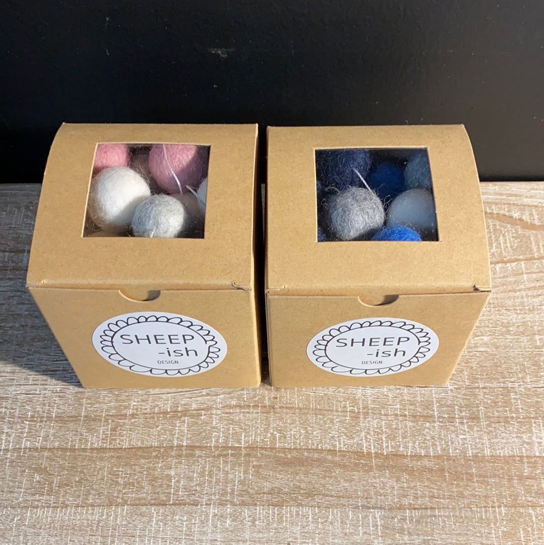 Sheep-ish Design | Felt Ball Garlands – The Quirky Magpie